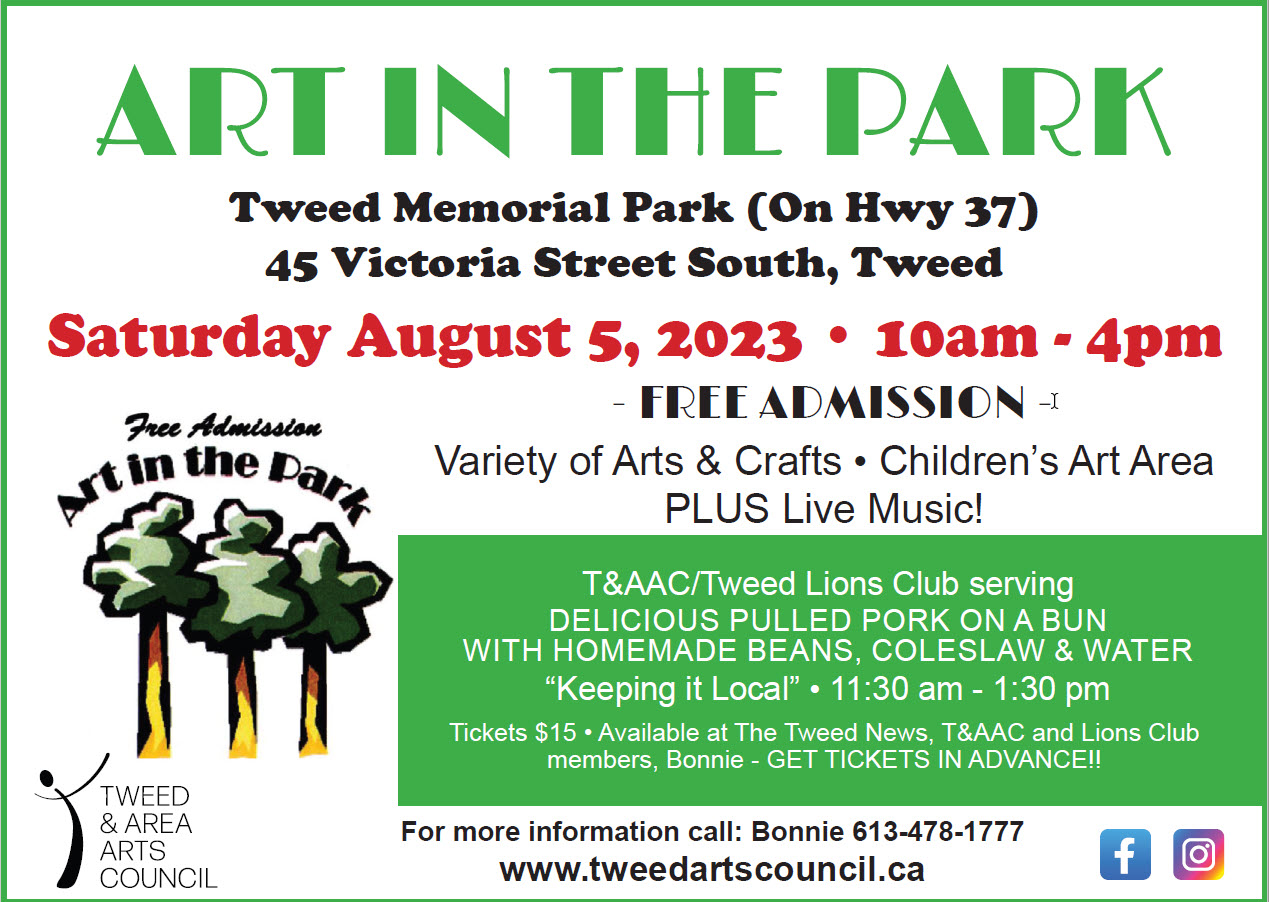 Tweed & Area Arts Council: Art in the Park - Tweed and Area Arts Council