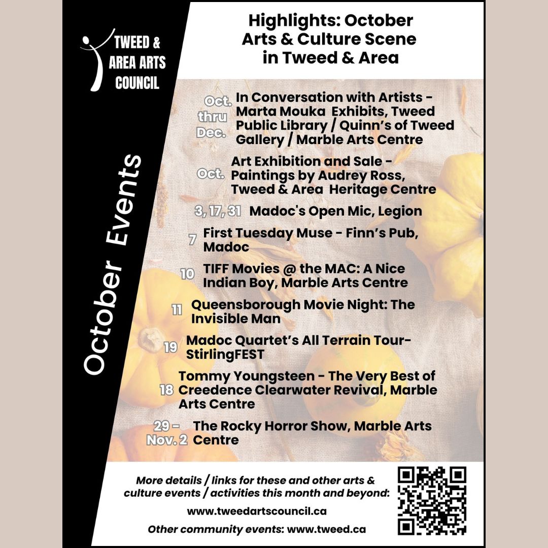 Highlights: October Arts & Culture Scene in Tweed - Tweed and Area Arts ...